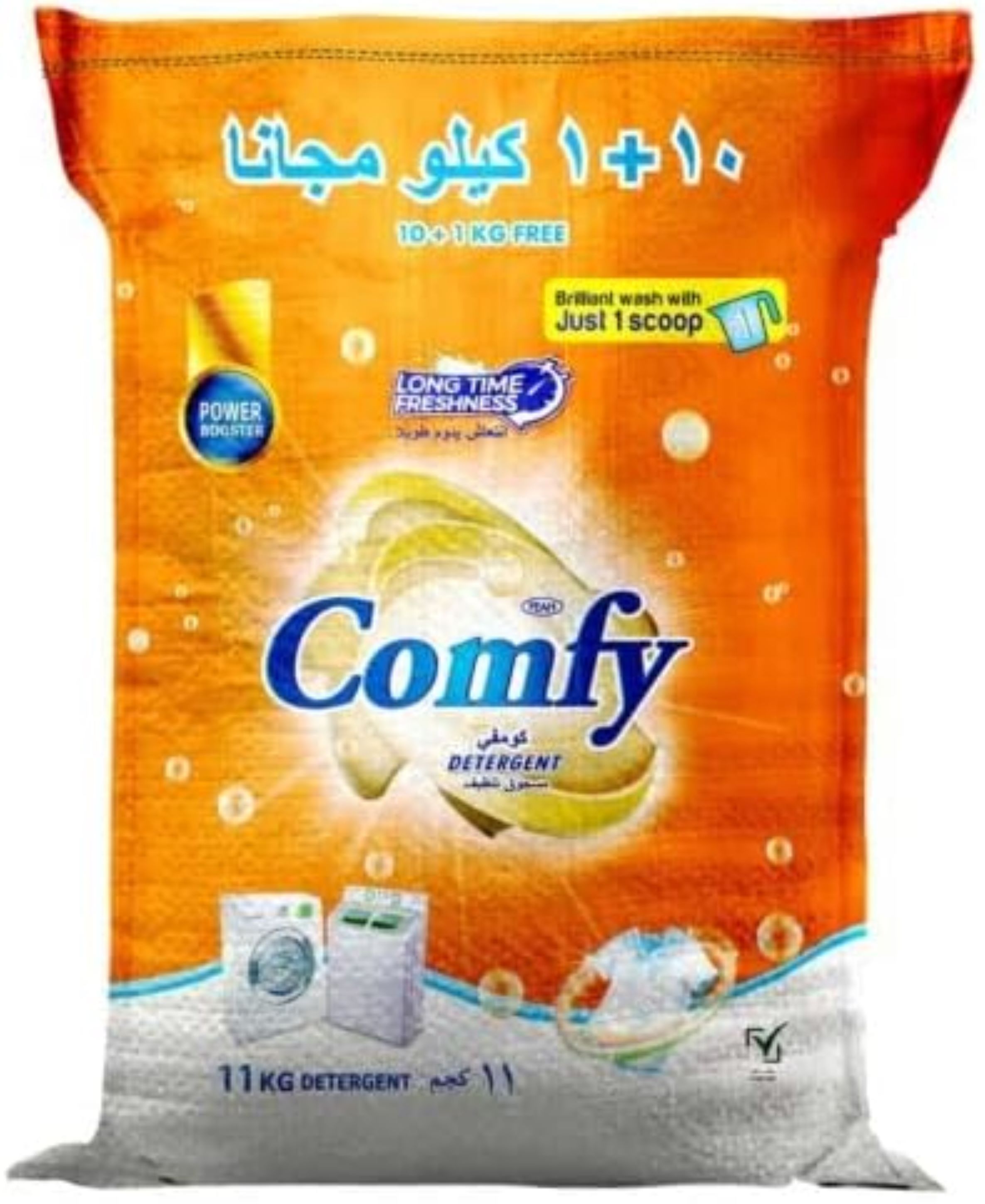 FEAH Comfy Laundry Detergent Powder 11kg | Stain Removal, 1pcs
