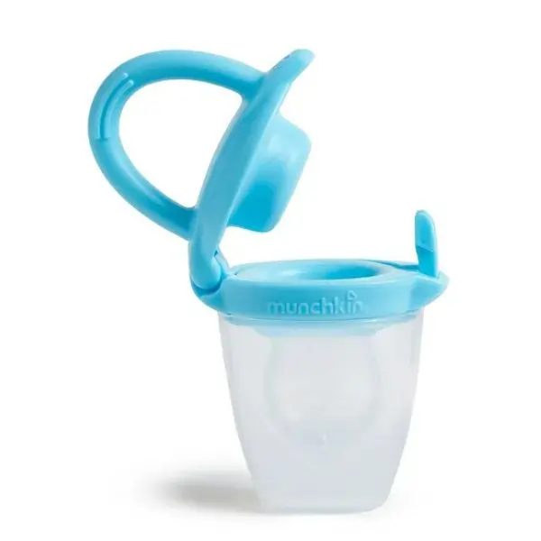 Munchkin Baby Fresh Food Feeder 4M+ Blue Silicone Feeder
